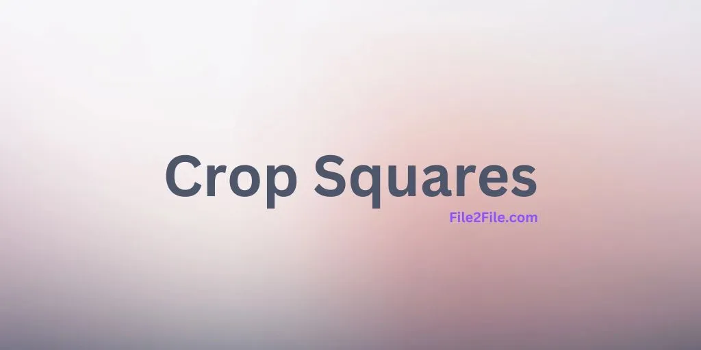Crop Image into Perfect Squares Online - File2File